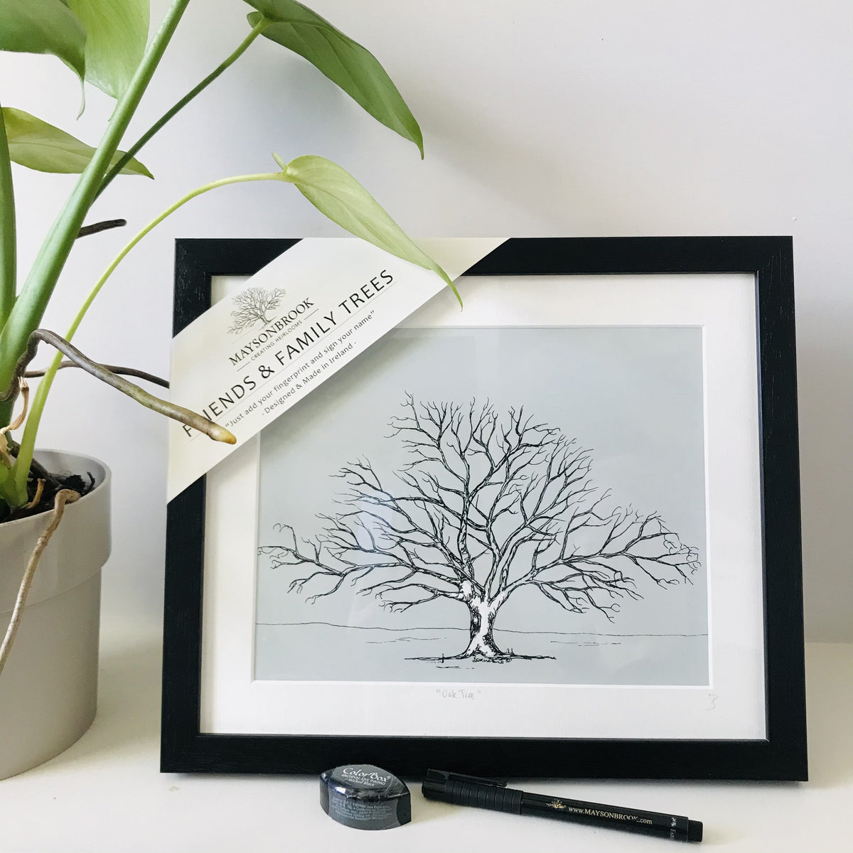 Friends & Family Tree - Large Oak Framed – MAYSONBROOK